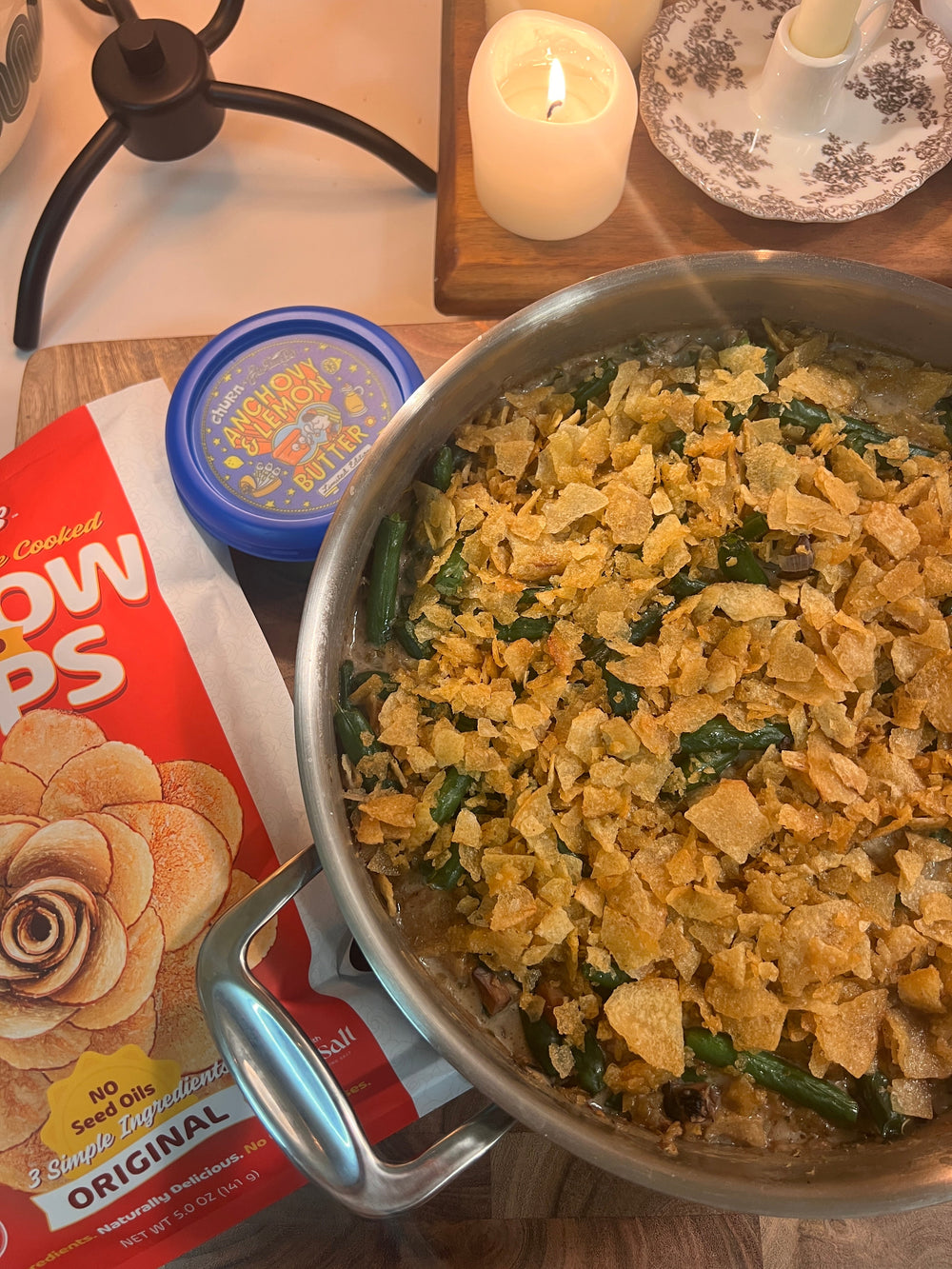 Green Bean Casserole with Anchovy & Lemon Butter – Churn